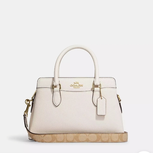 Coach | Bags | Coach Mini Darcie Carryall With Signature Canvas Detail ...